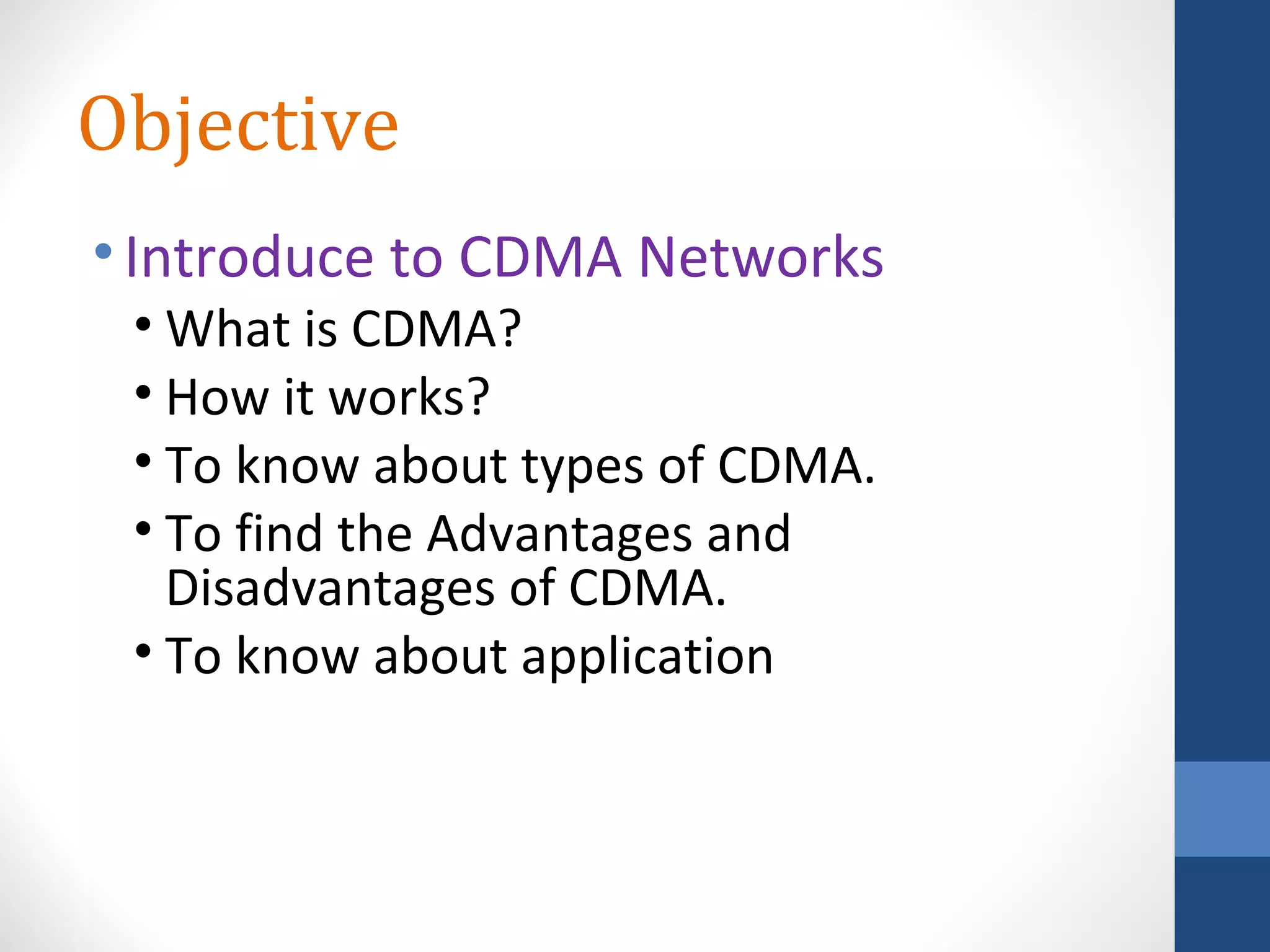 Presentation on CDMA | PPT