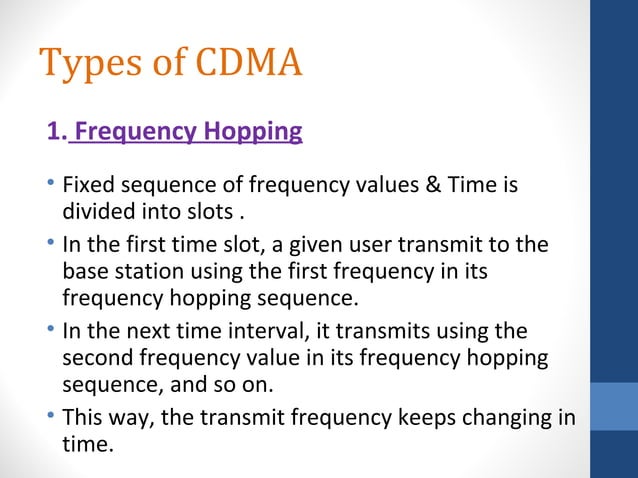 Presentation on CDMA | PPT | Digital Audio | Computer Software and Applications