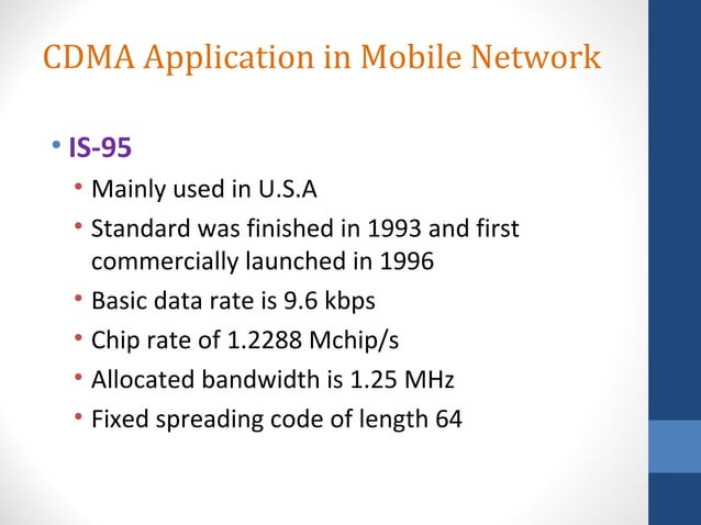 Presentation on CDMA | PPT | Digital Audio | Computer Software and Applications