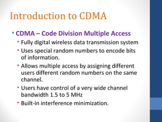 Presentation on CDMA | PPT