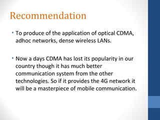 Presentation on CDMA | PPT