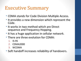 Presentation on CDMA | PPT