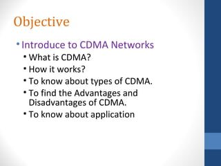 Presentation on CDMA | PPT