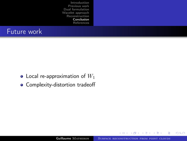 Surface Reconstruction From Point Clouds Using Optimal Transportation Ppt