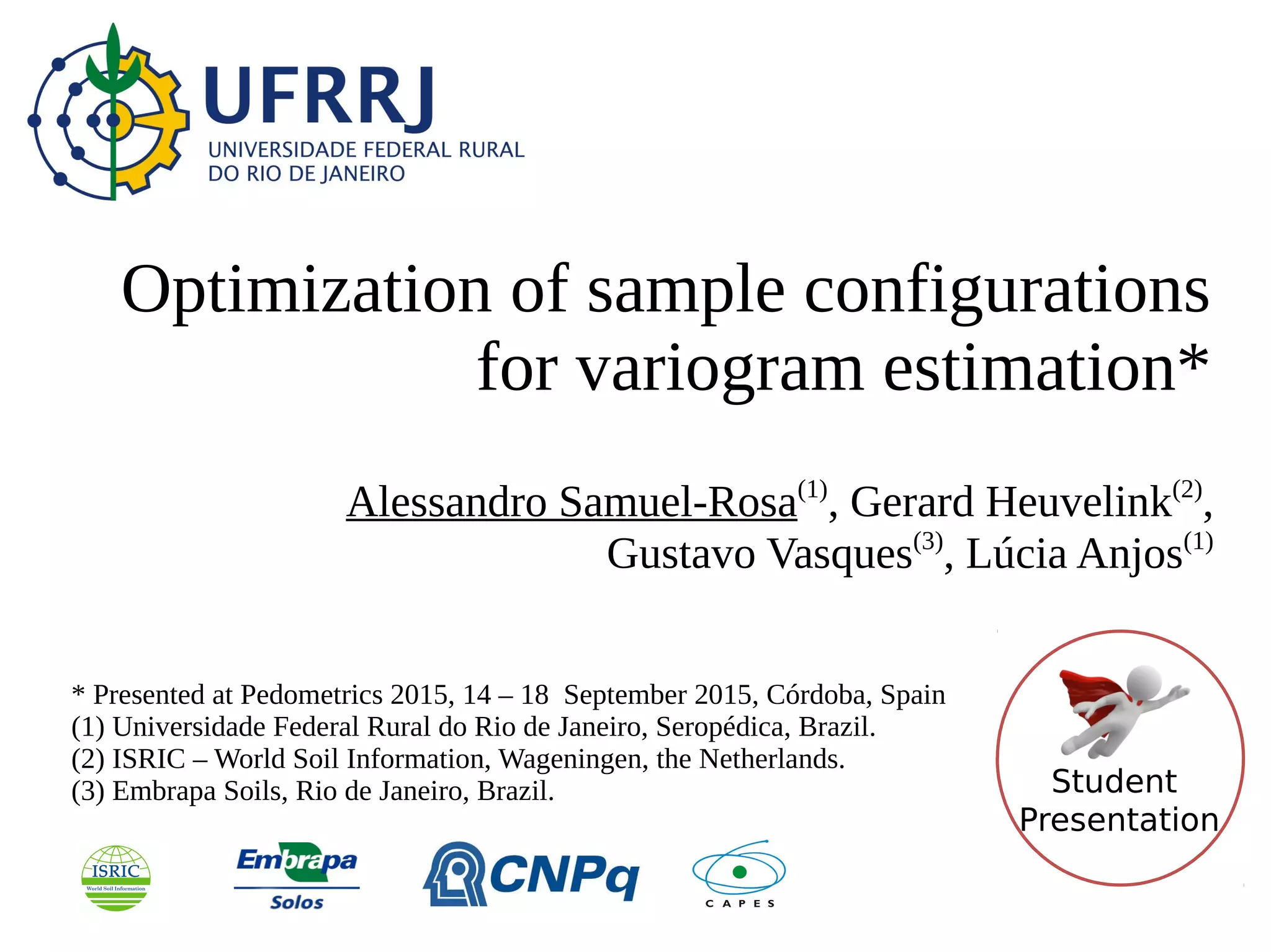 Optimization of sample configurations for variogram estimation | PDF | Physics | Science