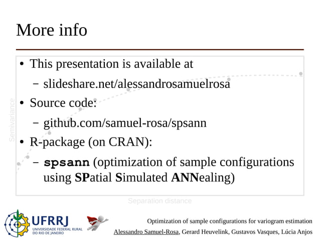 Optimization Of Sample Configurations For Variogram Estimation Pdf