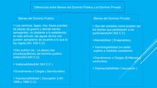 Bienes de Dominio Publicoy Bienes del Dominio Privado | PPTX