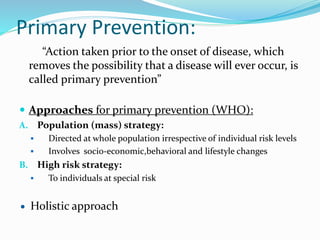 concepts of prevention in dentistry | PPTX