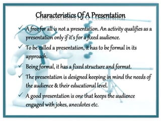Presentation | PPT