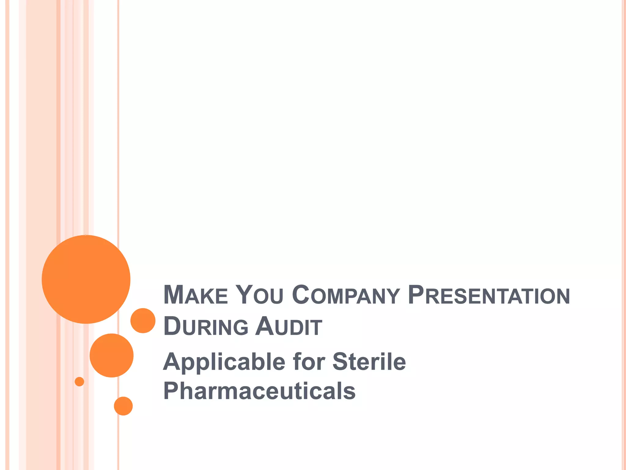 Pharmaceutical Company Facility Presentation | PPSX