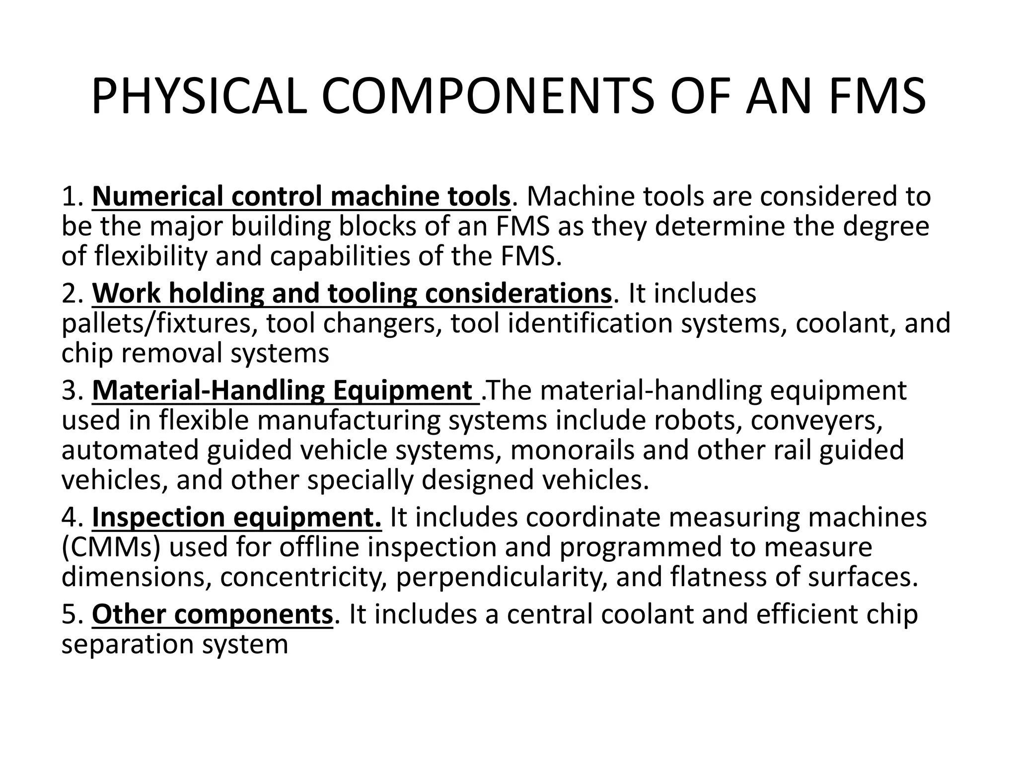 Flexible manufacturing systems (FMS) | PPTX