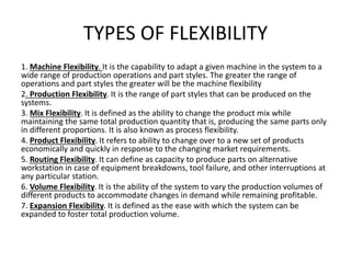 Flexible manufacturing systems (FMS) | PPTX