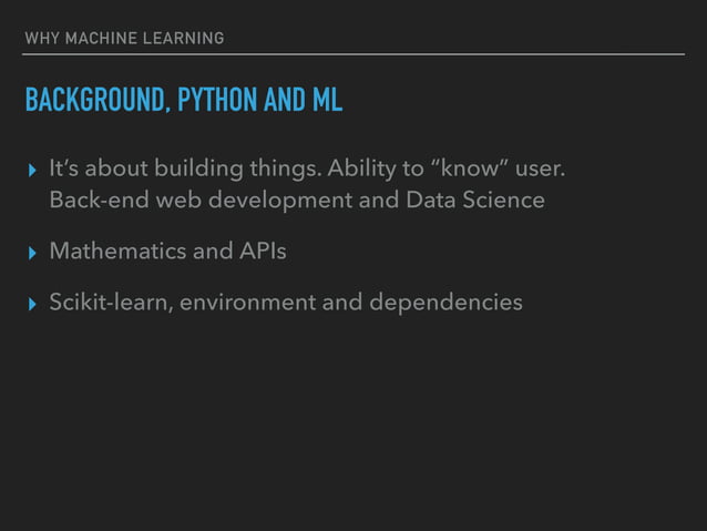 Machine Learning Environment and Intro | PPT
