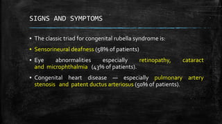 CONGENITAL RUBELLA SYNDROME | PPTX