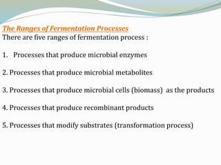 fermentation range | PPTX