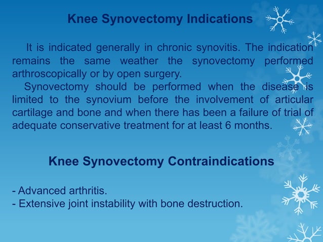 arthroscopic versus open synovectomy in rheumatoid knee | PPTX | Bone ...