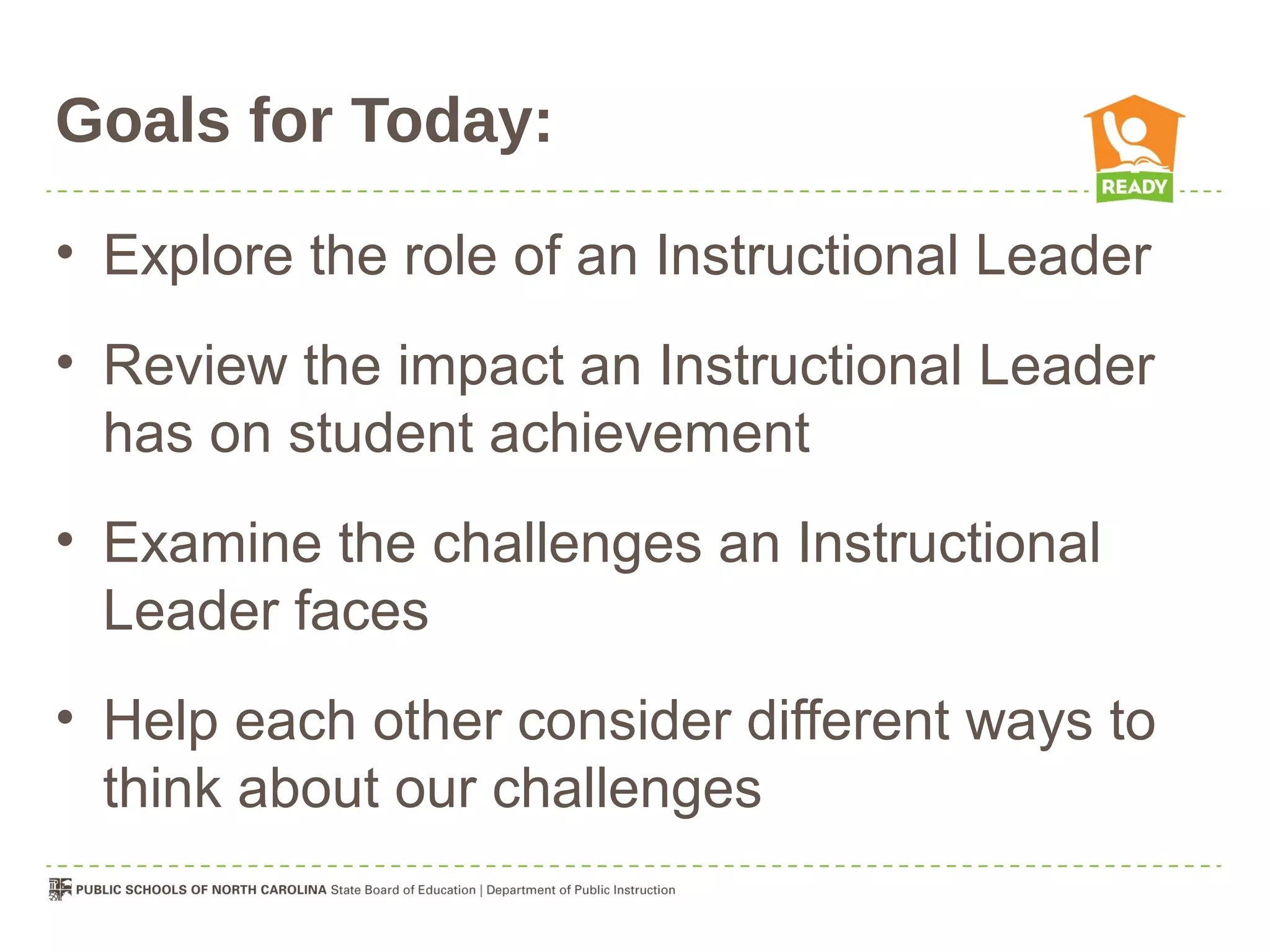 Principal as Instructional Leader presentation | PPT