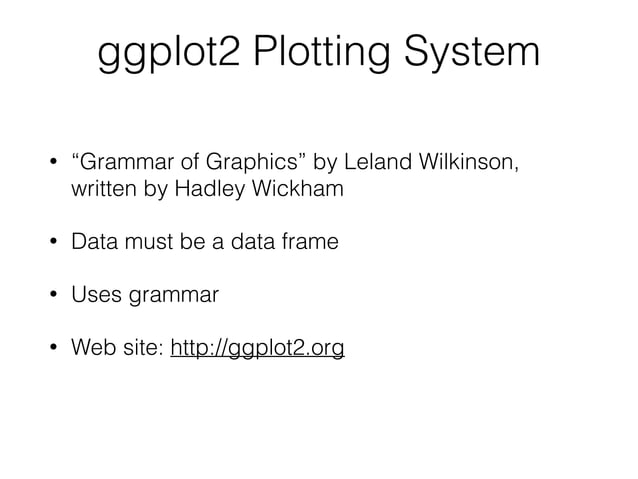 Presentation: Plotting Systems in R | PPT