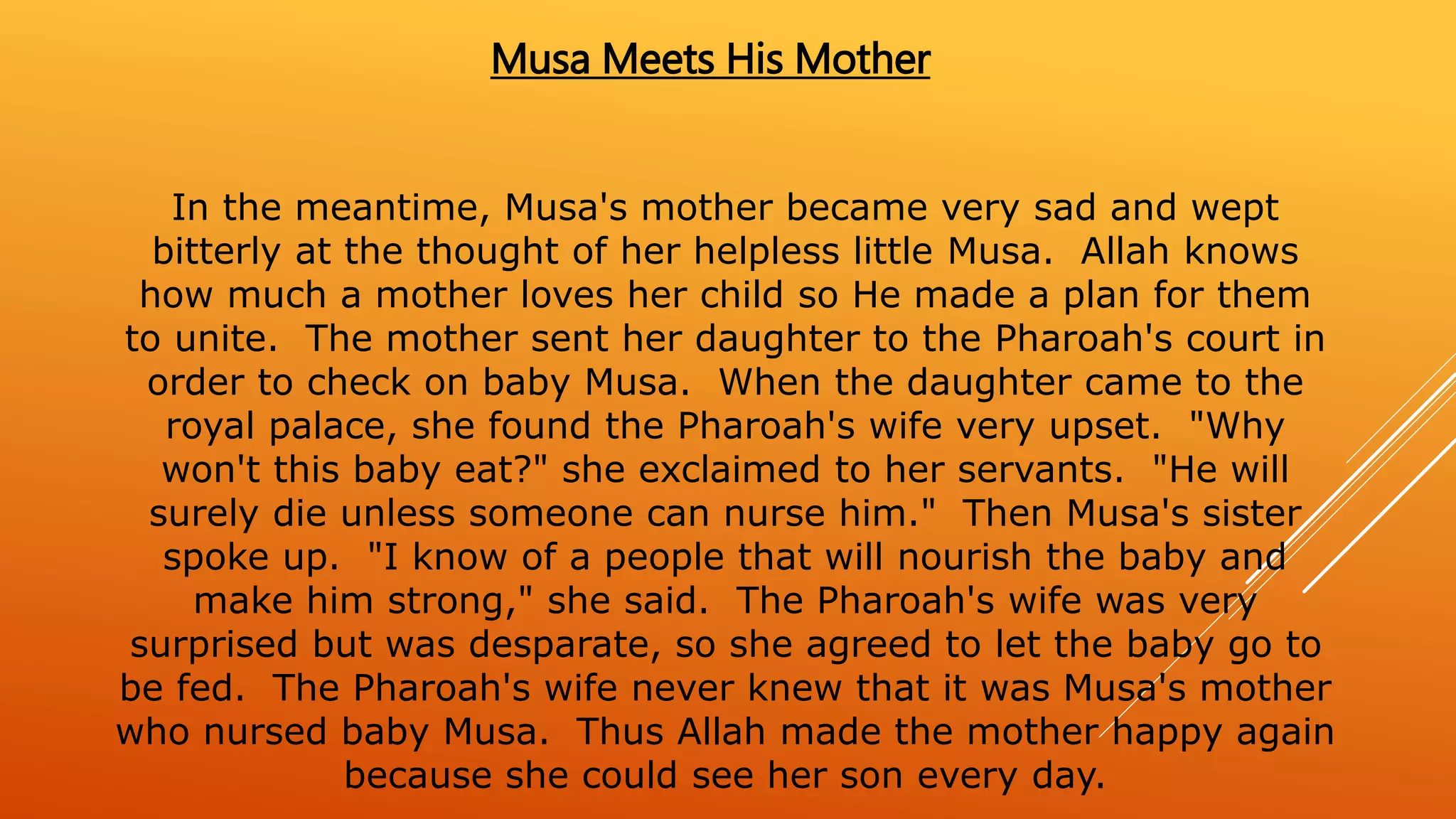 The Birth of Prophet Musa | PPTX