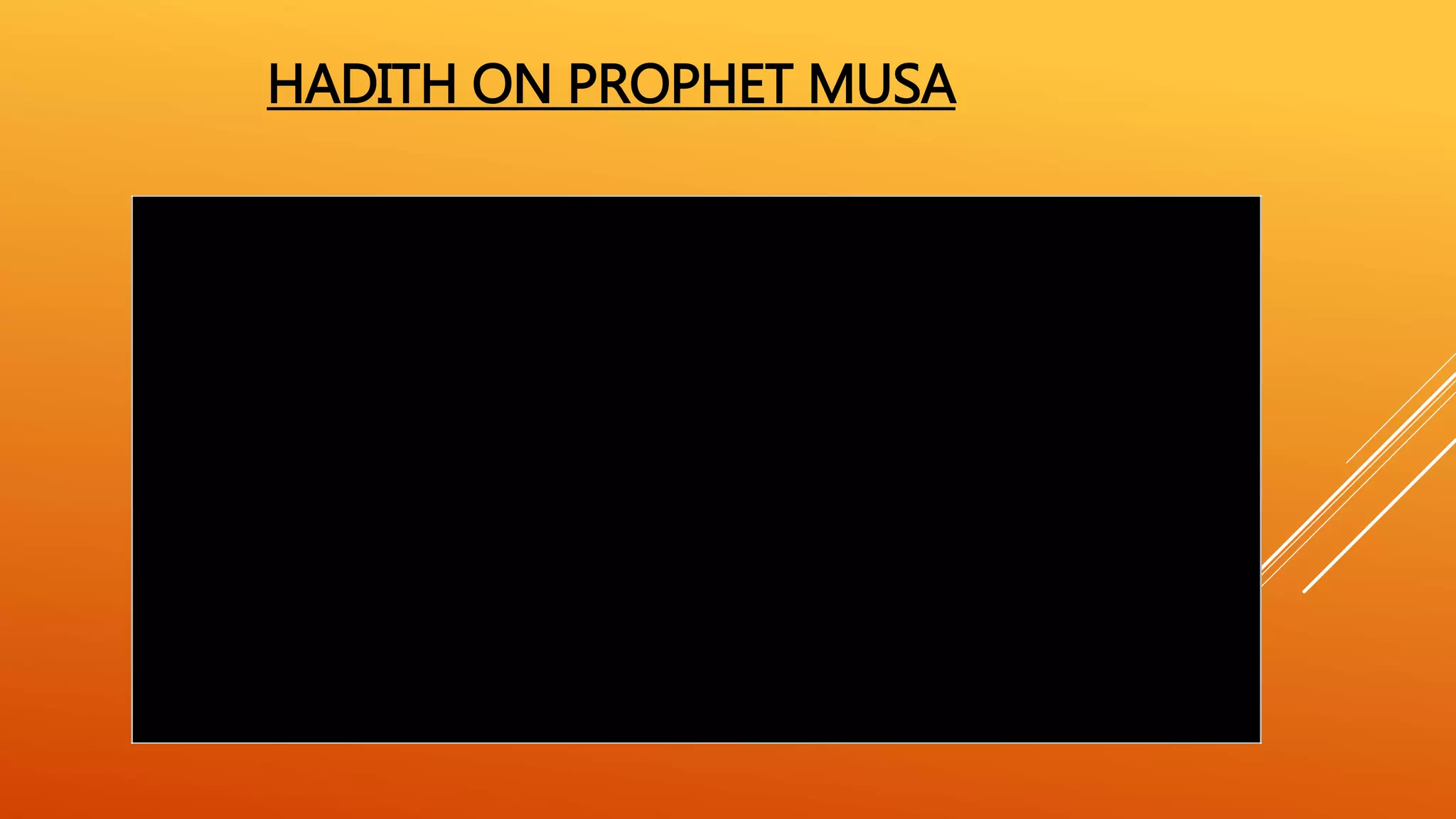 The Birth of Prophet Musa | PPTX