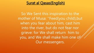 The Birth of Prophet Musa | PPTX