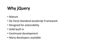 Modern WebSites with JSF and jQuery | PPT