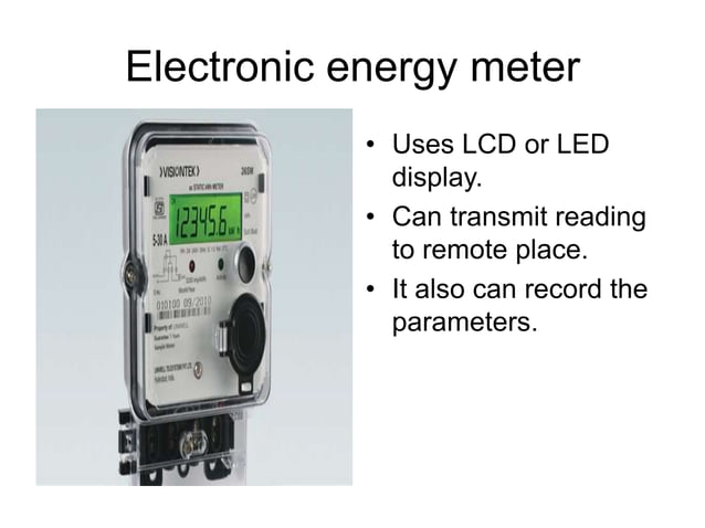 single phase static energy meter | PPTX | Power and Energy Industry ...