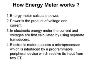 single phase static energy meter | PPTX
