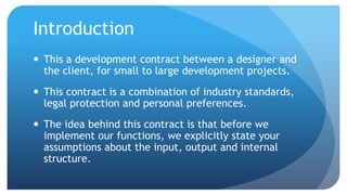 Agreement for Design Services | PPTX