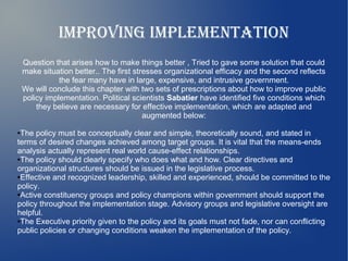 Implementation of Public Policies | PPT