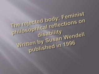 Susan Wendell | PPTX