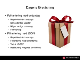 Fil- och felhantering. Igen. | PPT