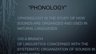 Phonetics And Phonology Presentation | PPTX