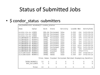 Presentation 15 condor-v1 | PPTX | Operating Systems | Computer Software and Applications