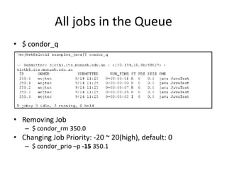 Presentation 15 condor-v1 | PPTX | Operating Systems | Computer Software and Applications