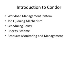 Presentation 15 condor-v1 | PPTX | Operating Systems | Computer ...
