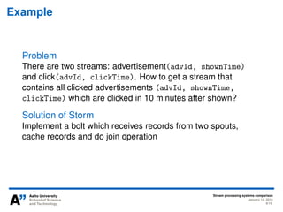 Stream processing comparison | PPT