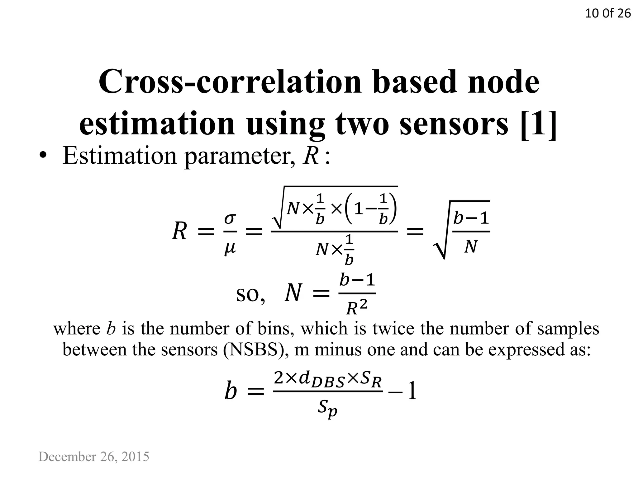 Impact Of Signal Length In Crosscorrelation Based Underwater Network Size Estimation Ppt