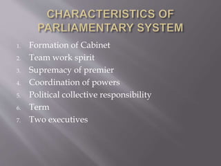 PARLIAMENT AND STRUCTURE OF FEDERAL GOVERNMENT | PPTX
