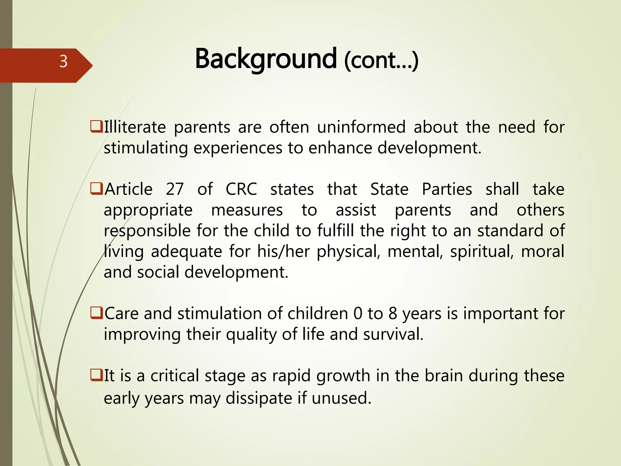 Building a Culture of Early Literacy into Parenting Practices for ...