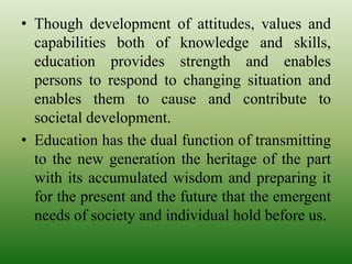 Education and its importance | PPTX