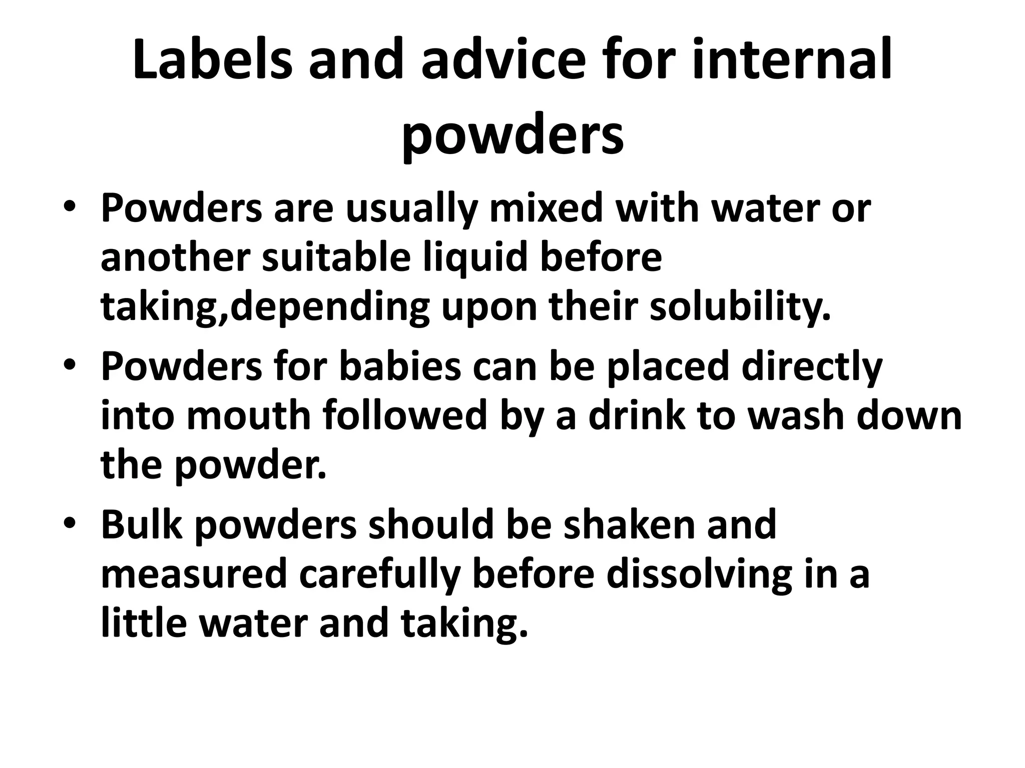 powders and granules presentation | PPTX