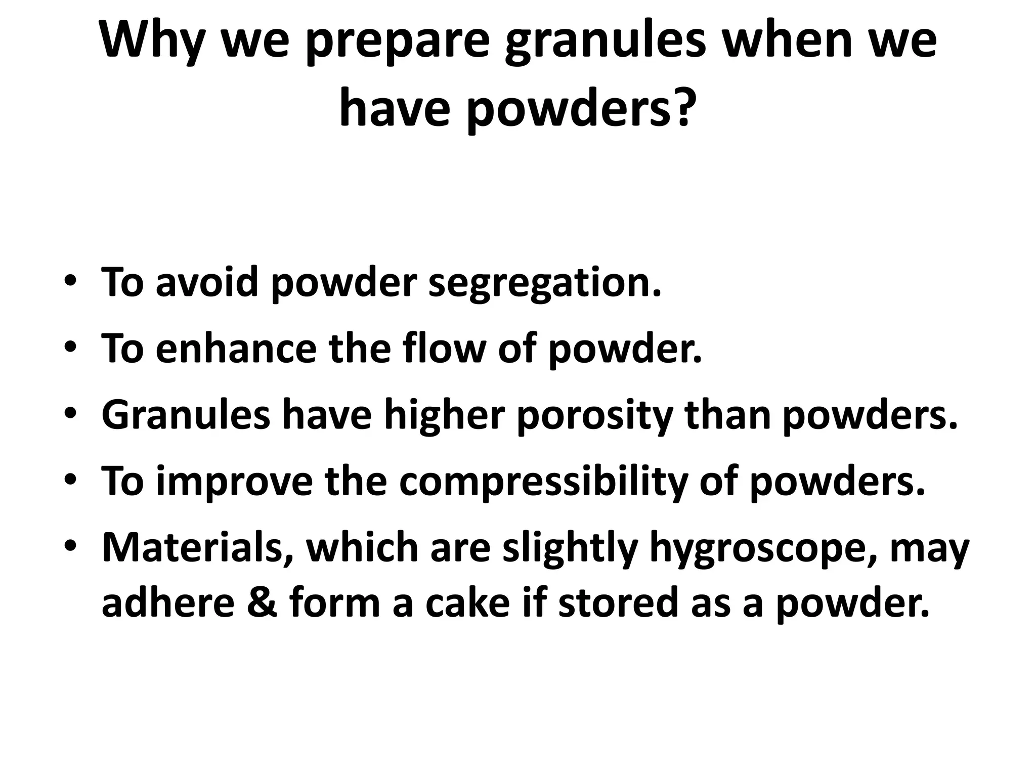 powders and granules presentation | PPTX