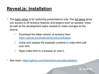JavaScript Presentation Frameworks and Libraries | PPTX