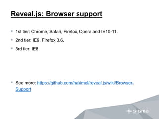 JavaScript Presentation Frameworks and Libraries | PPTX