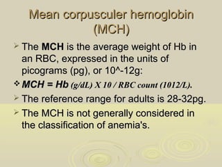 packed cell volume and blood indices | PPT
