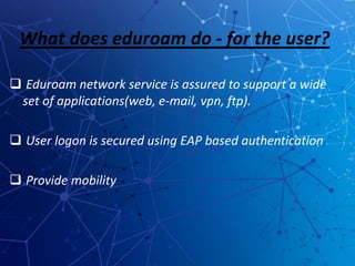 Eduroam network | PPTX
