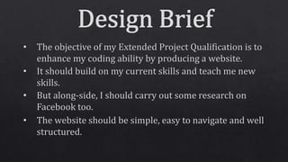 EPQ Presentation - Website/Artefact | PPTX