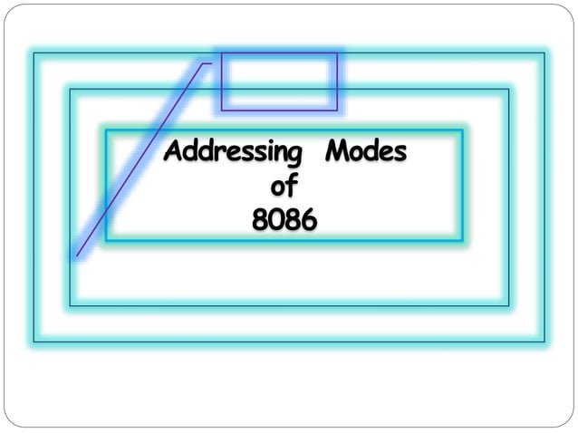 Addressing Modes Of 8086 | PPTX | Data Storage and Warehousing | Computing