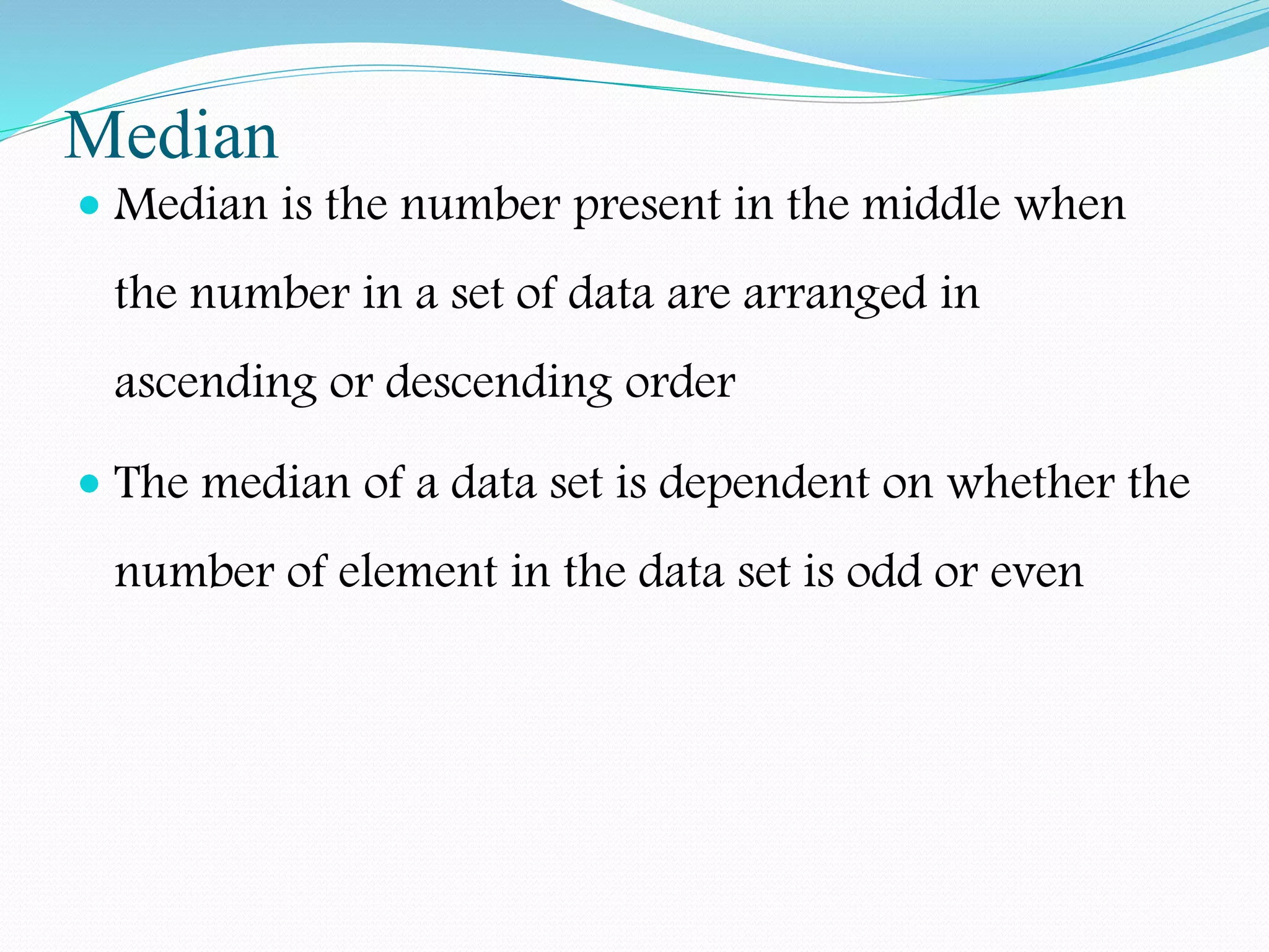 Measure of Central Tendency | PPTX